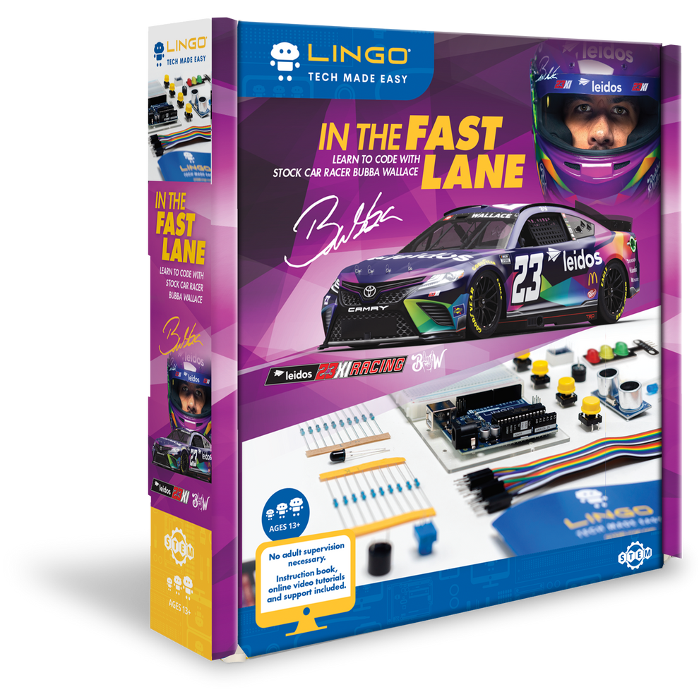 In the Fast Lane STEM Kit – Code Speed & Distance Sensors | LINGO – LINGO